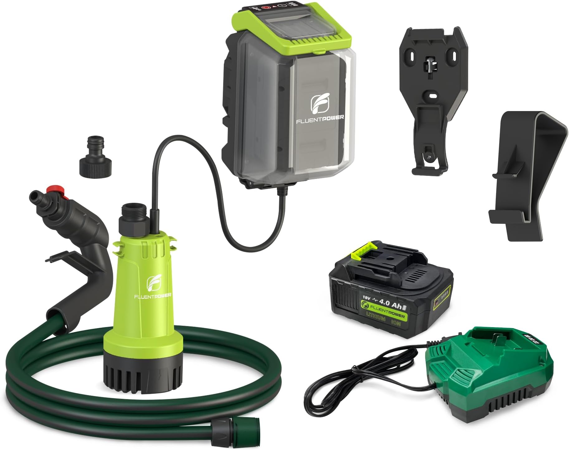 Uniqwamo Cordless Submersible Water Pump Compatible For Milwaukee 18V ...