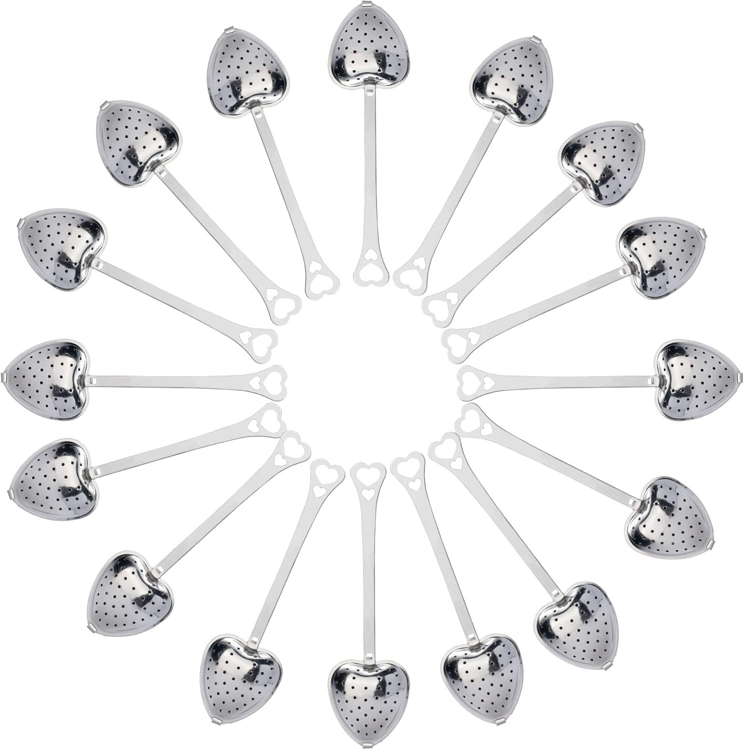 Amazon.com: ZIIVARD 50 Pieces Tea Infuser Stainless Steel Long Grip ...