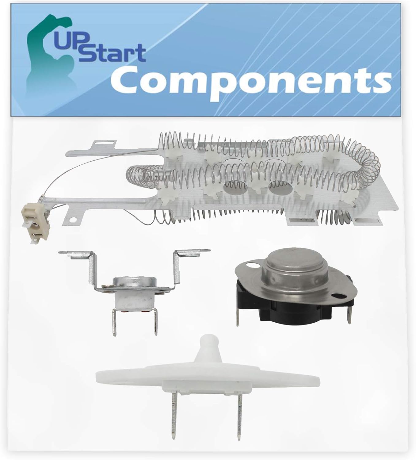 8544771 Dryer Heating Element, 8577274 Thermistor & 279973 Thermal Cut ...