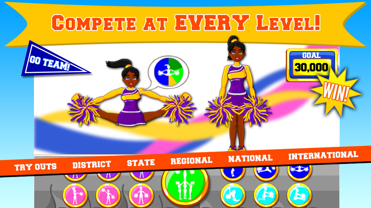 Just Cheer! All Star Cheerleader Game - Play Free Cheerleading & Dance ...