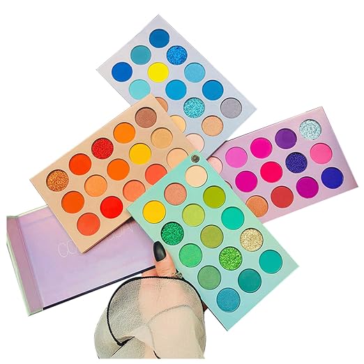 Amazon.com : BestLand 60 Colors Eyeshadow Palette, 4 in1 Color Board ...