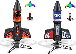 Amazon.com: Rceico Rocket Launcher 2 Packs, 200 Feet of Flight Altitude ...