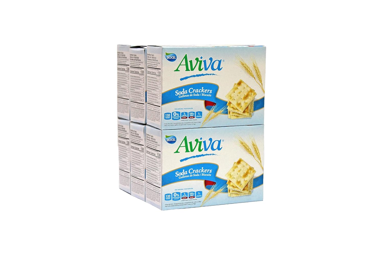 Amazon.com: AVIVA ORIGINAL SODA CRACKERS | INDIVIDUALLY WRAPPED FRESH ...