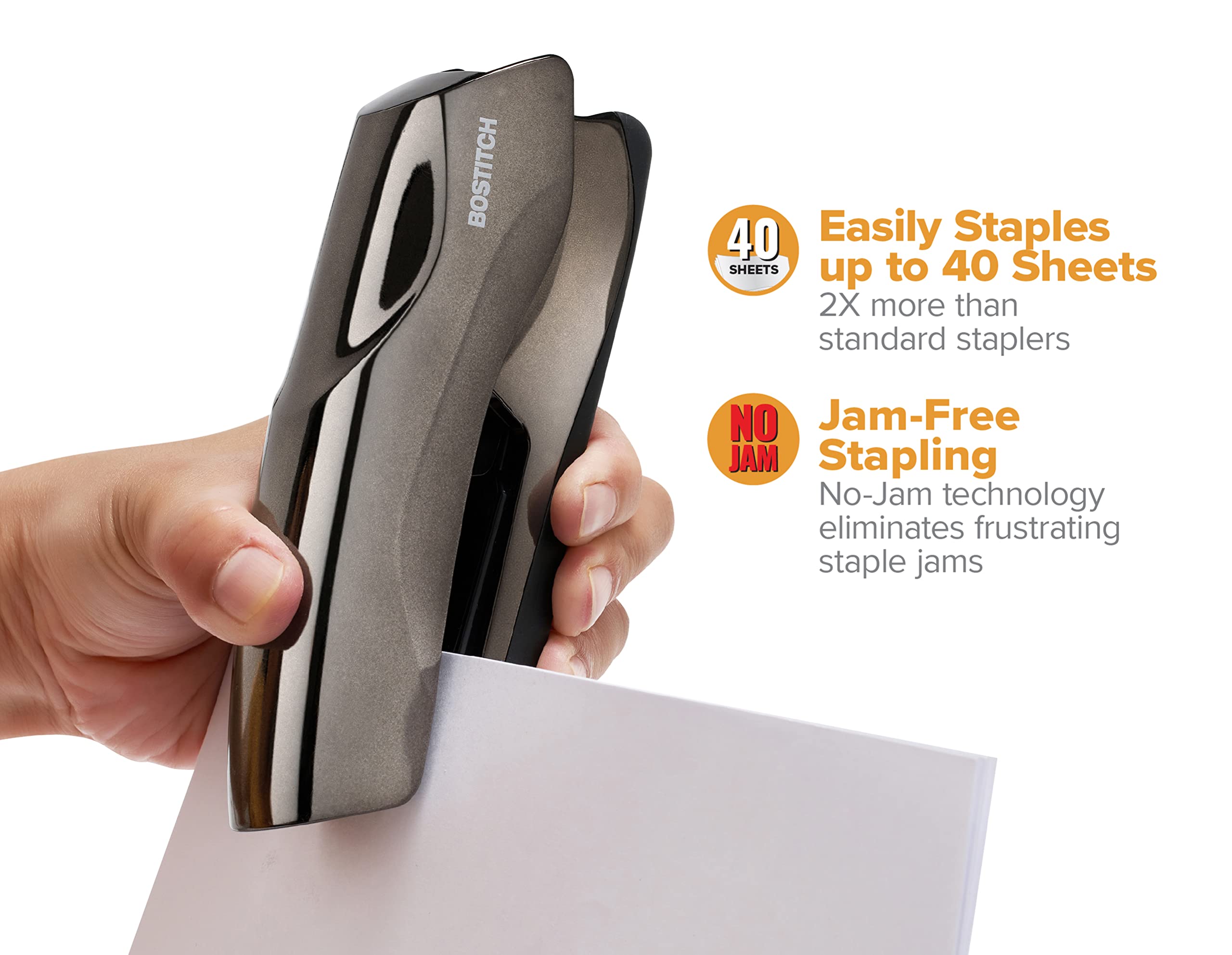 Snapklik.com : Bostitch Office Heavy Duty 40 Sheet Stapler, Small ...