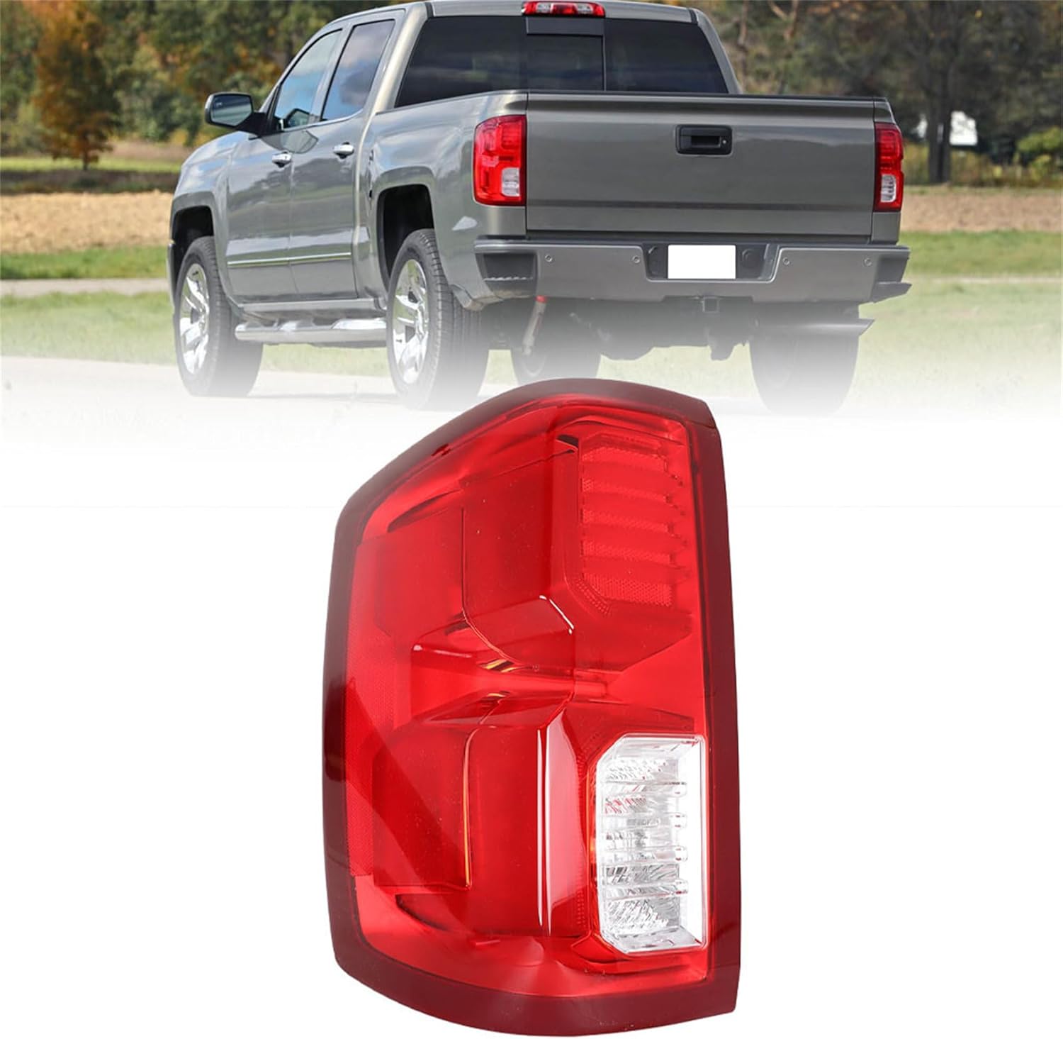Amazon.com: labwork Driver Side Tail Light Replacement for Silverado ...