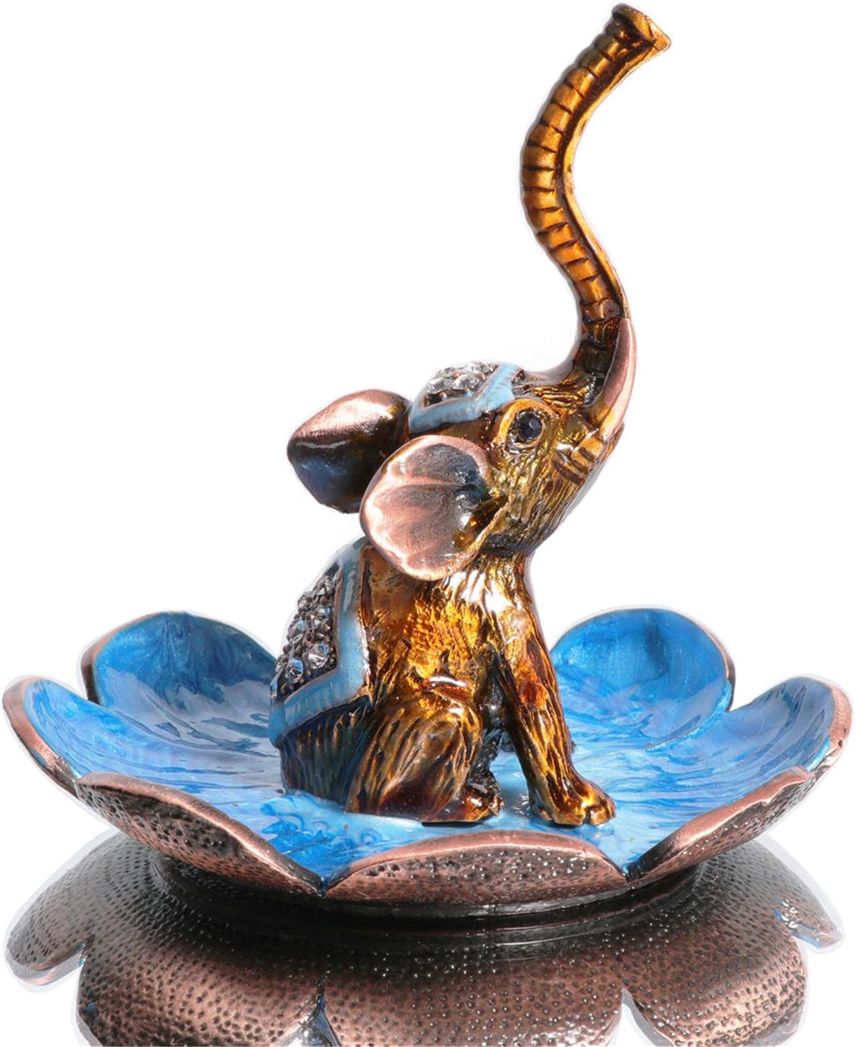 Amazon.com: Waltz&F Pink lovely elephant Hand-Painted Trinket Box ...