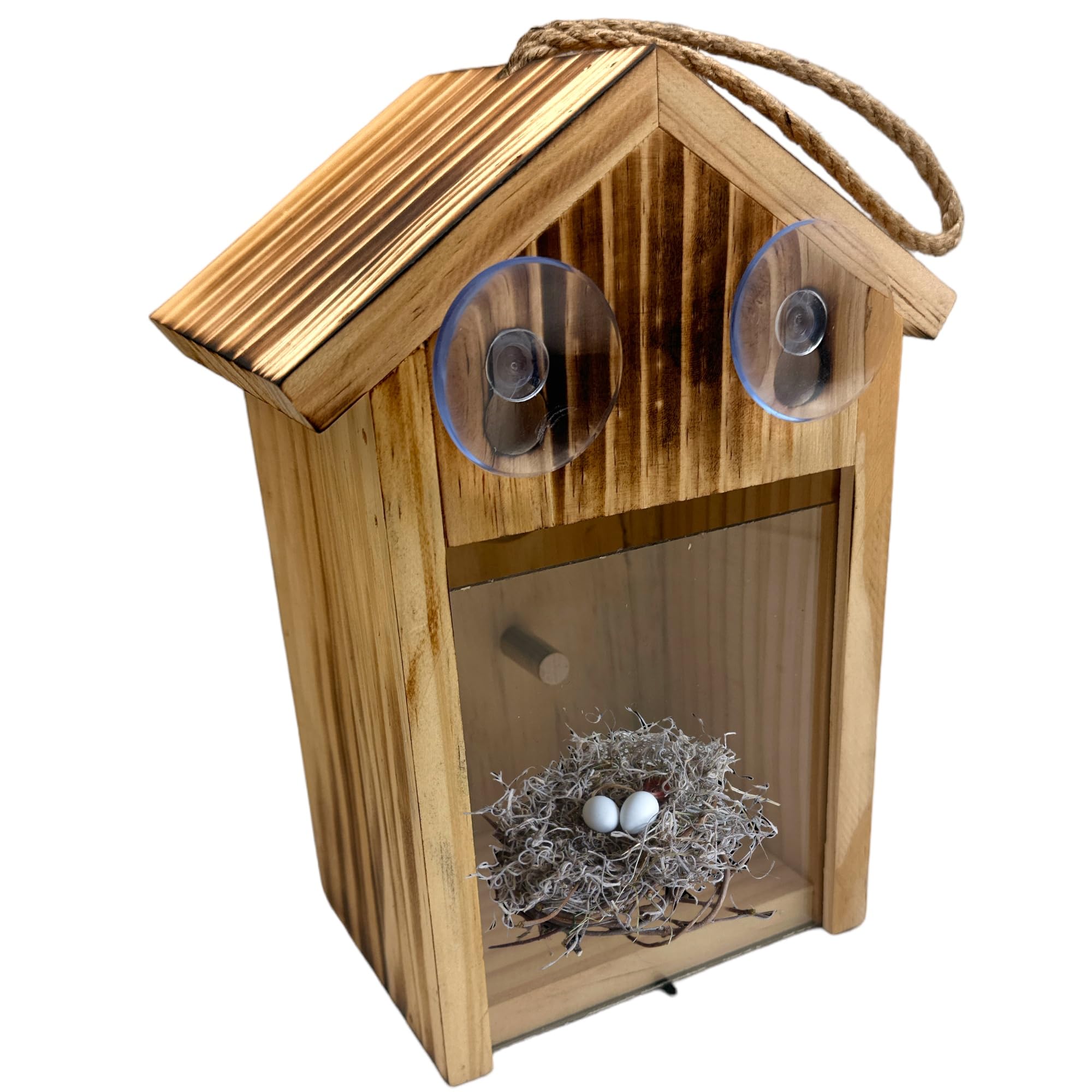 Snapklik.com : 2-Pack Transparent Window Bird House