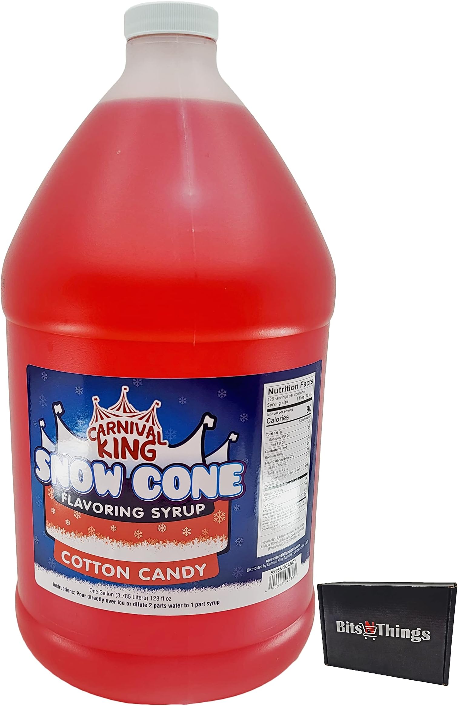 Amazon.com : Snappy Blue Raspberry Sno Cone Syrup, 1 Gallon128 Ounce ...
