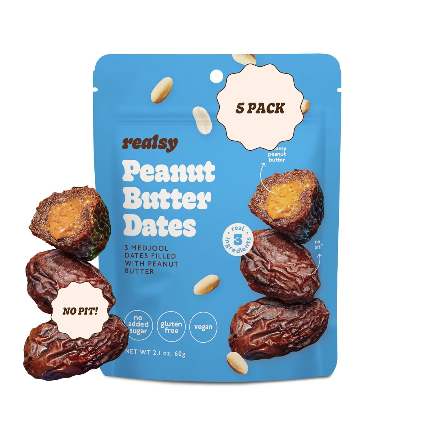 Amazon.com: Realsy Pitted & Stuffed Medjool Dates, Organic Dates with ...