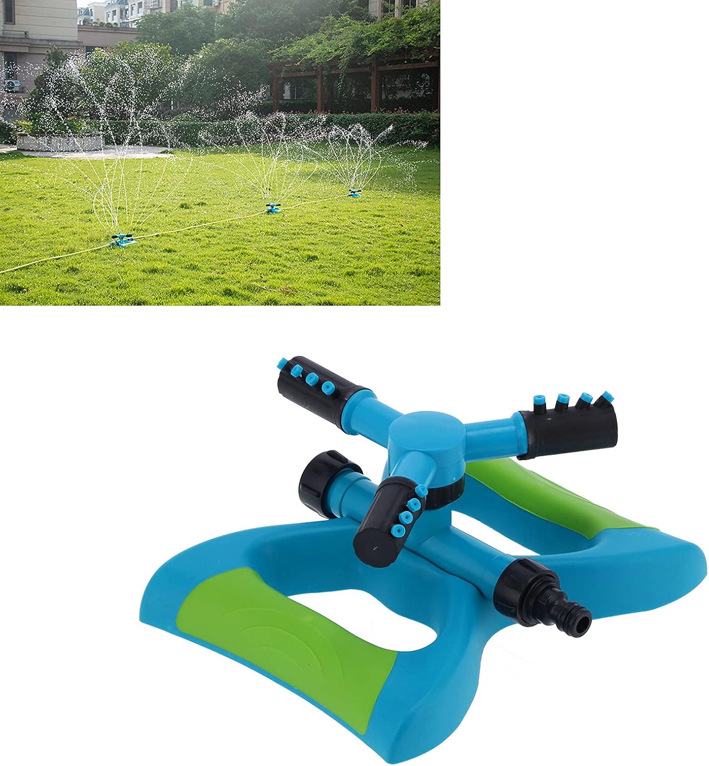 Amazon.com : Automatic Water Sprinkler, 360 Degree Rotating Lawn ...