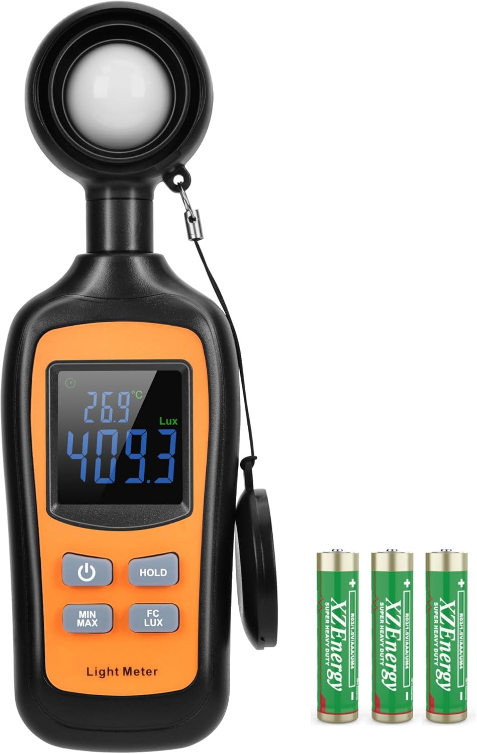 Amazon.com : Handheld Digital Light Meter,4 Digit Color Screen ...