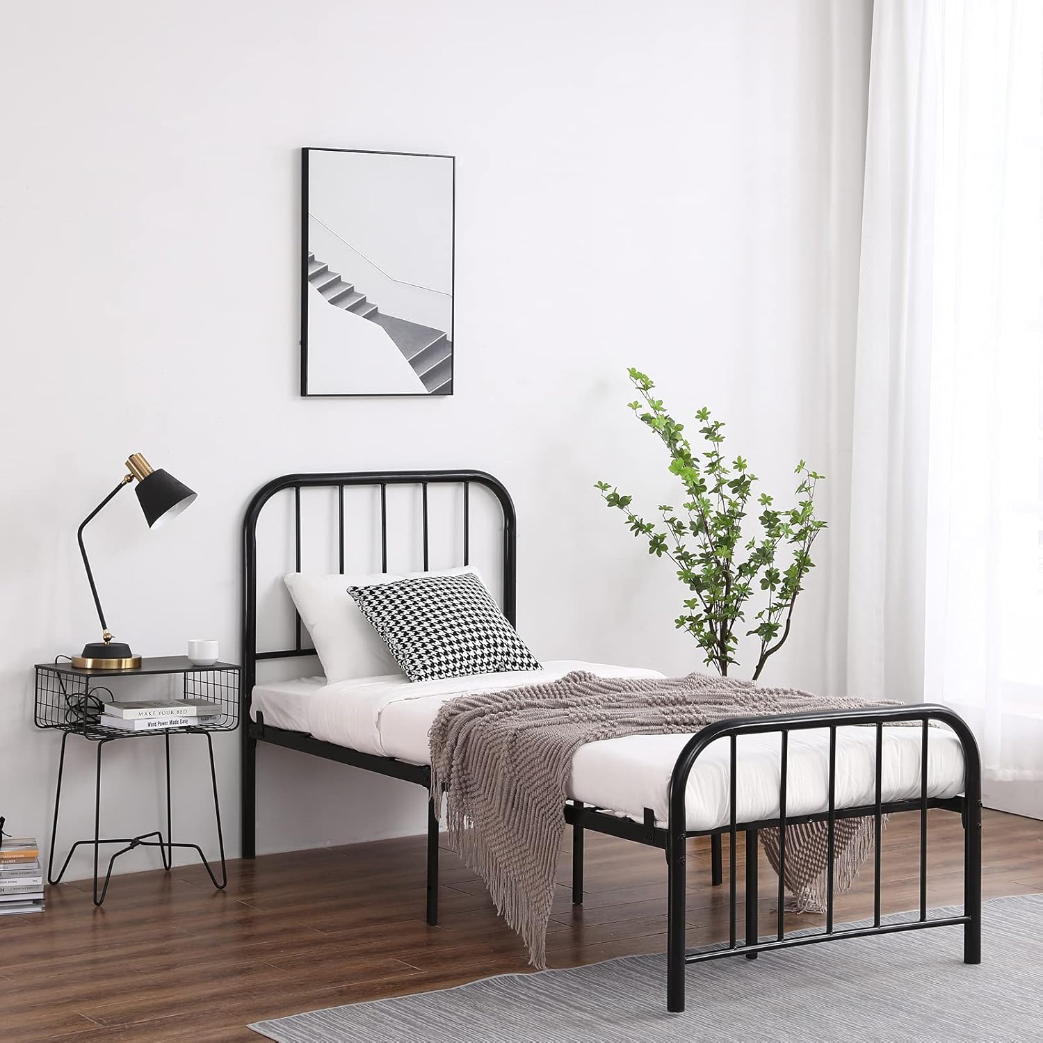 Amazon.com: MengK Single Layer Round Tube Arc Frame Vertical Strip with ...