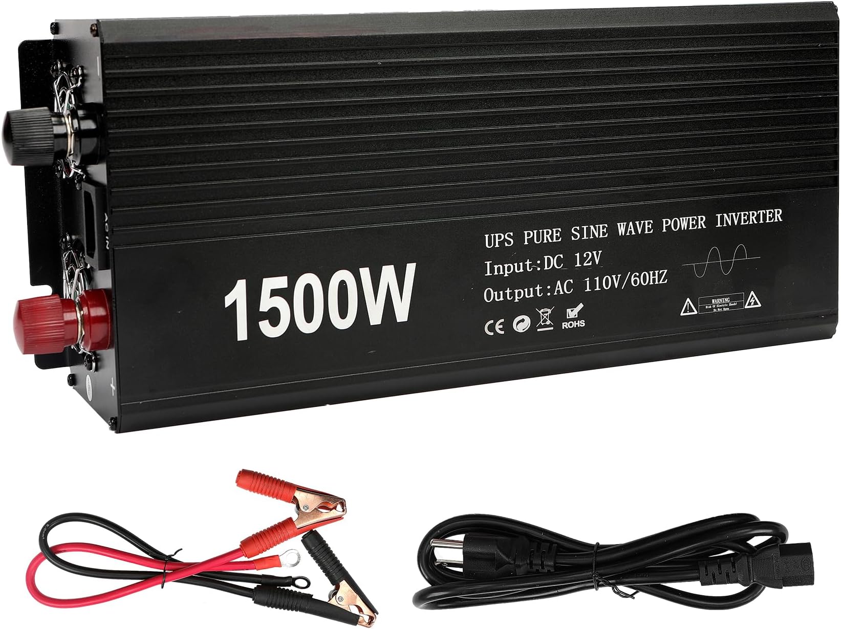 Amazon.com: 1500W Sump Pump Battery Backup Inverter, Primary Sump Pump ...