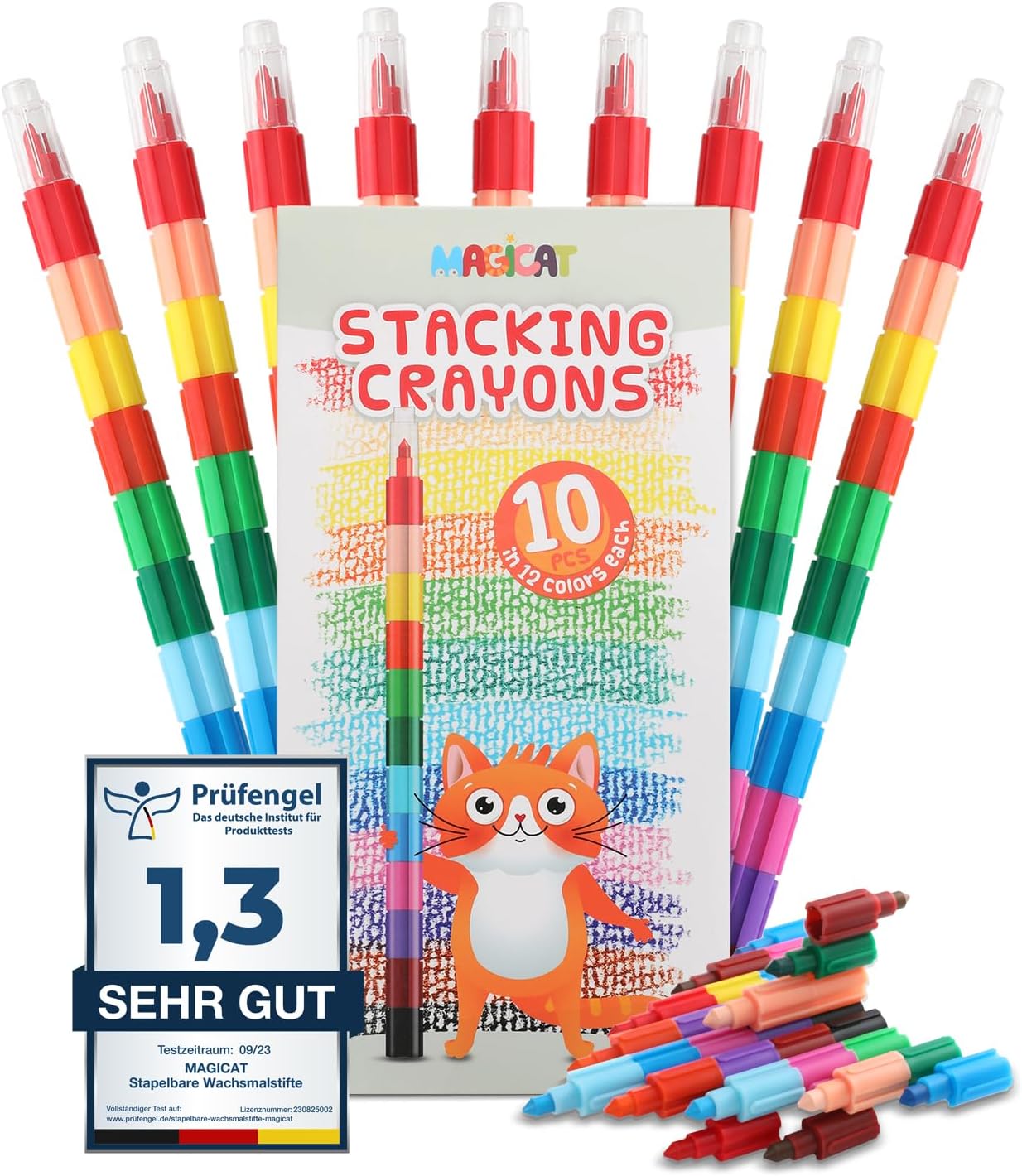 hocadon 12er Set DIY Graffiti Taschen Kinder Stoffbeutel Set ...