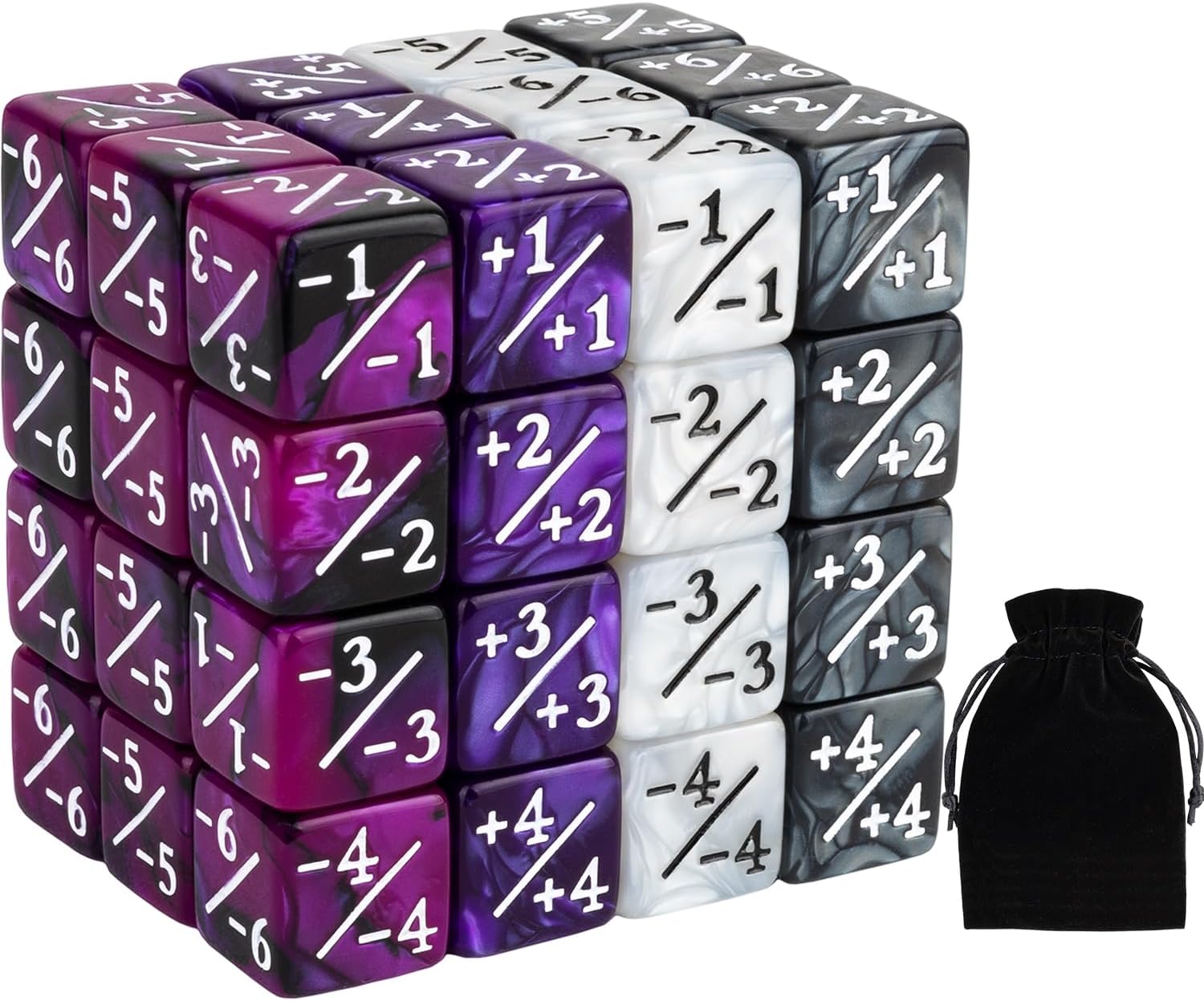 Amazon.com: 48 PCS Magic Counter Dice Plus 1 MTG Counters Dice Set ...