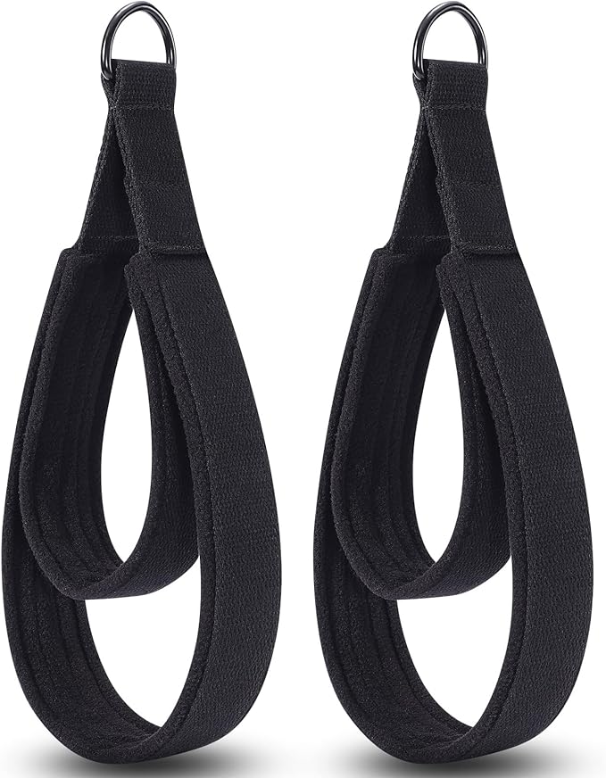 TOBWOLF 2PCS Pilates Double Loop Straps for Reformer, Feet Fitness ...