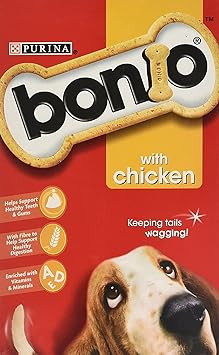 Bonio Chicken Dog Biscuits 650g (pack of 1) : Amazon.co.uk: Pet Supplies