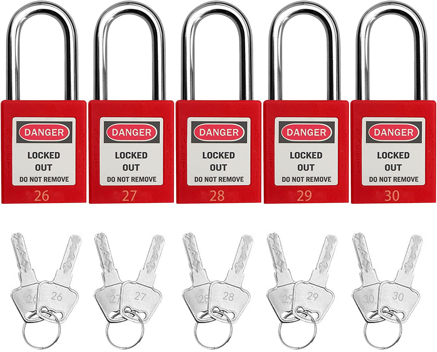 Snapklik.com : SAFBY Lockout Tagout Locks, Safety Padlock, Keyed ...