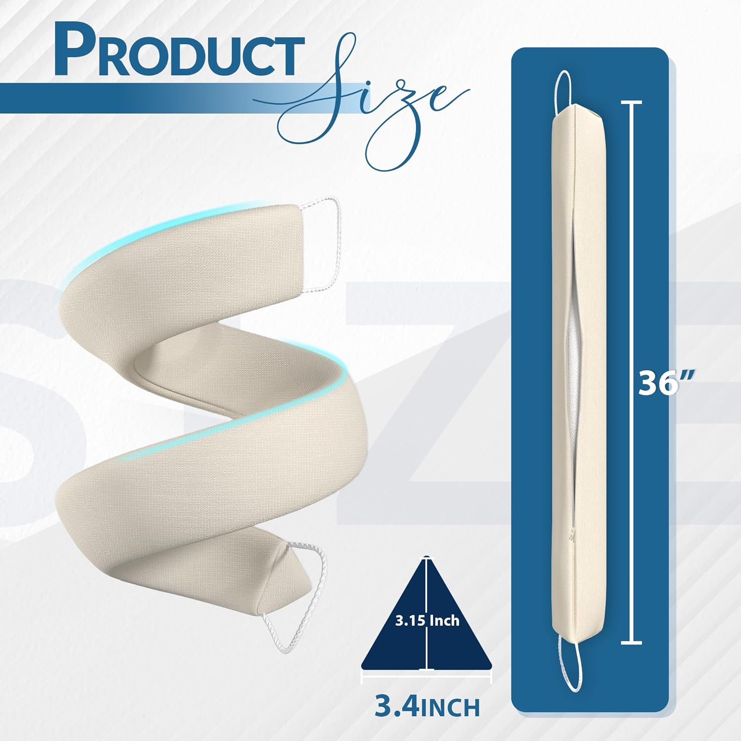 Tope triangular para puerta, 36 pulgadas, bloqueador de corrientes de ...