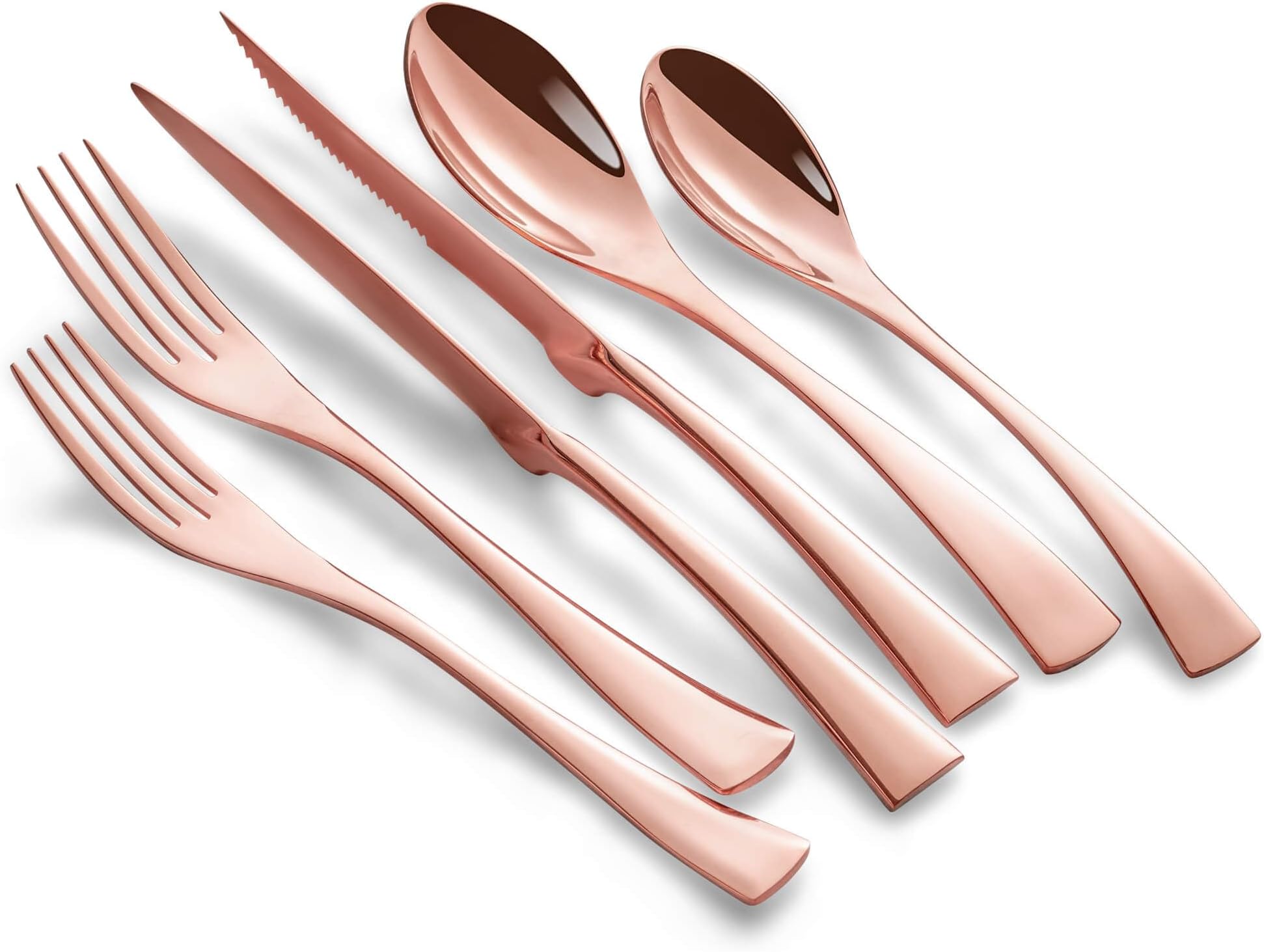 Amazon.com | Joincook Unique Silverware Set,Artistic Stainless Steel ...