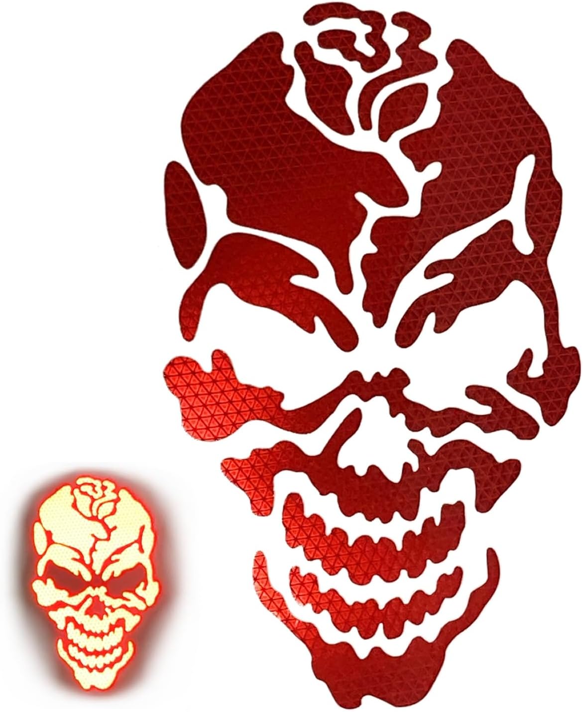 Amazon.com: customTAYLOR33 High Intensity Reflective Skull Rose Decal ...