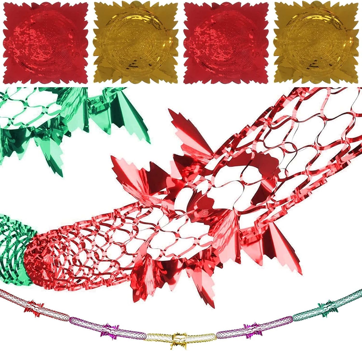 ZZLBZN 8 PCS Christmas Ceiling Decorations,Foil ChristmasDecorations ...