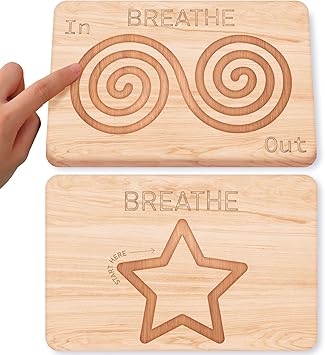 Amazon.com: Demissle 2 Pcs Finger Labyrinth Handheld Breathing Board ...