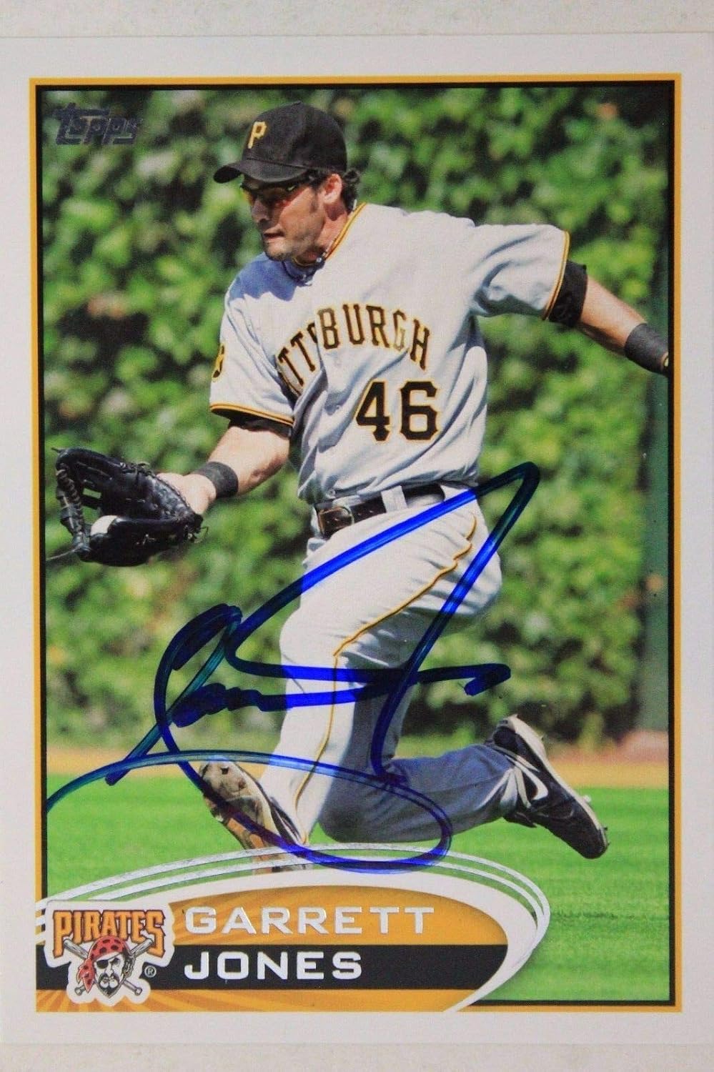 Pittsburgh Pirates Garrett Jones Signed 2012 Topps Autograph Card #453 ...