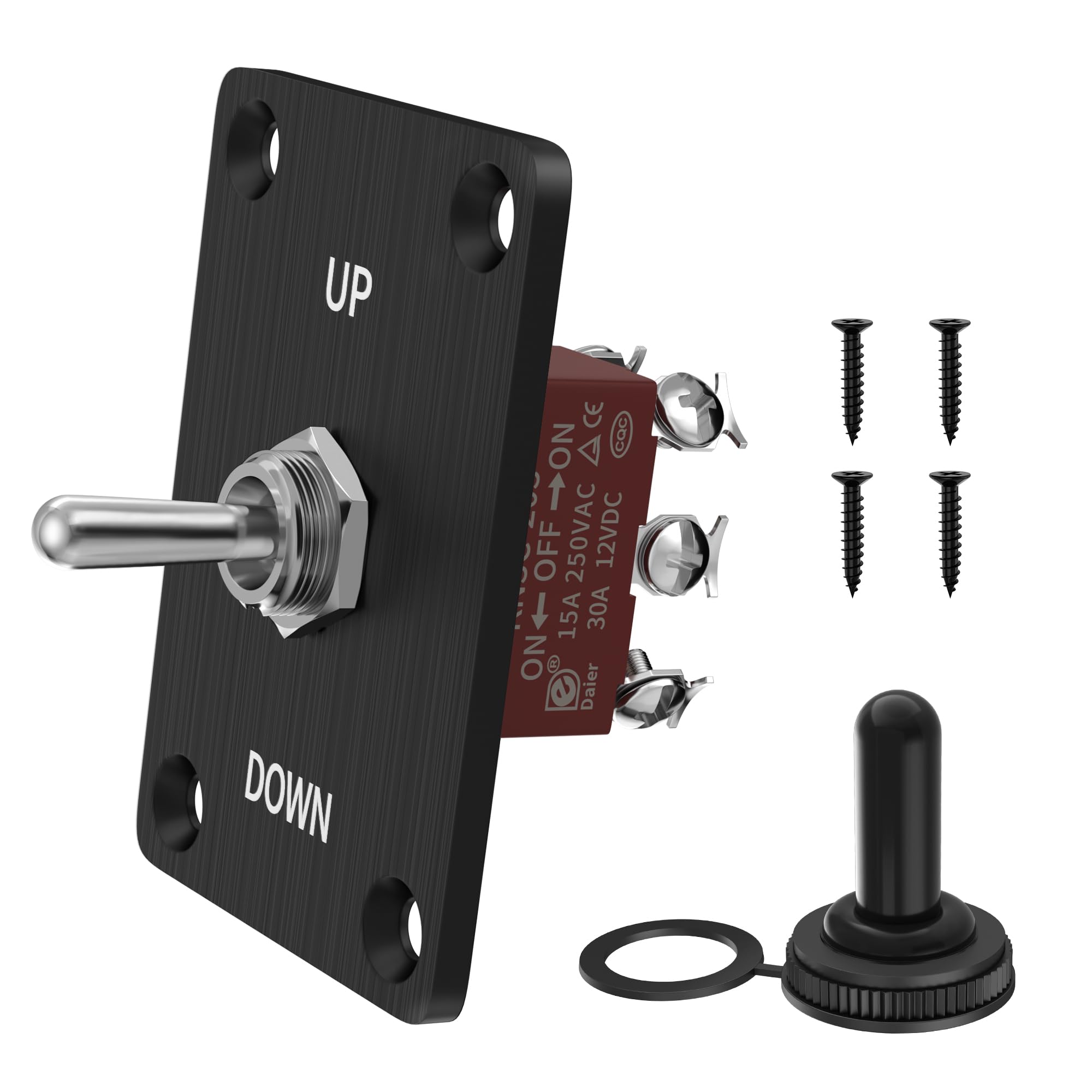 Snapklik.com : RVMARINEPAT Reverse Polarity Toggle Switch 12V 30A 6 Pin ...
