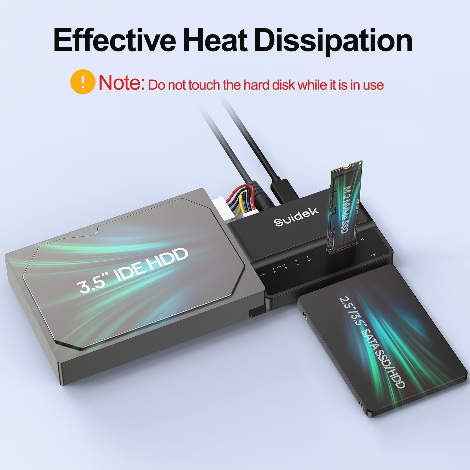Snapklik.com : SUIDEK M.2 NVMe Adapter, USB 10 Gbps Hard Drive Reader ...