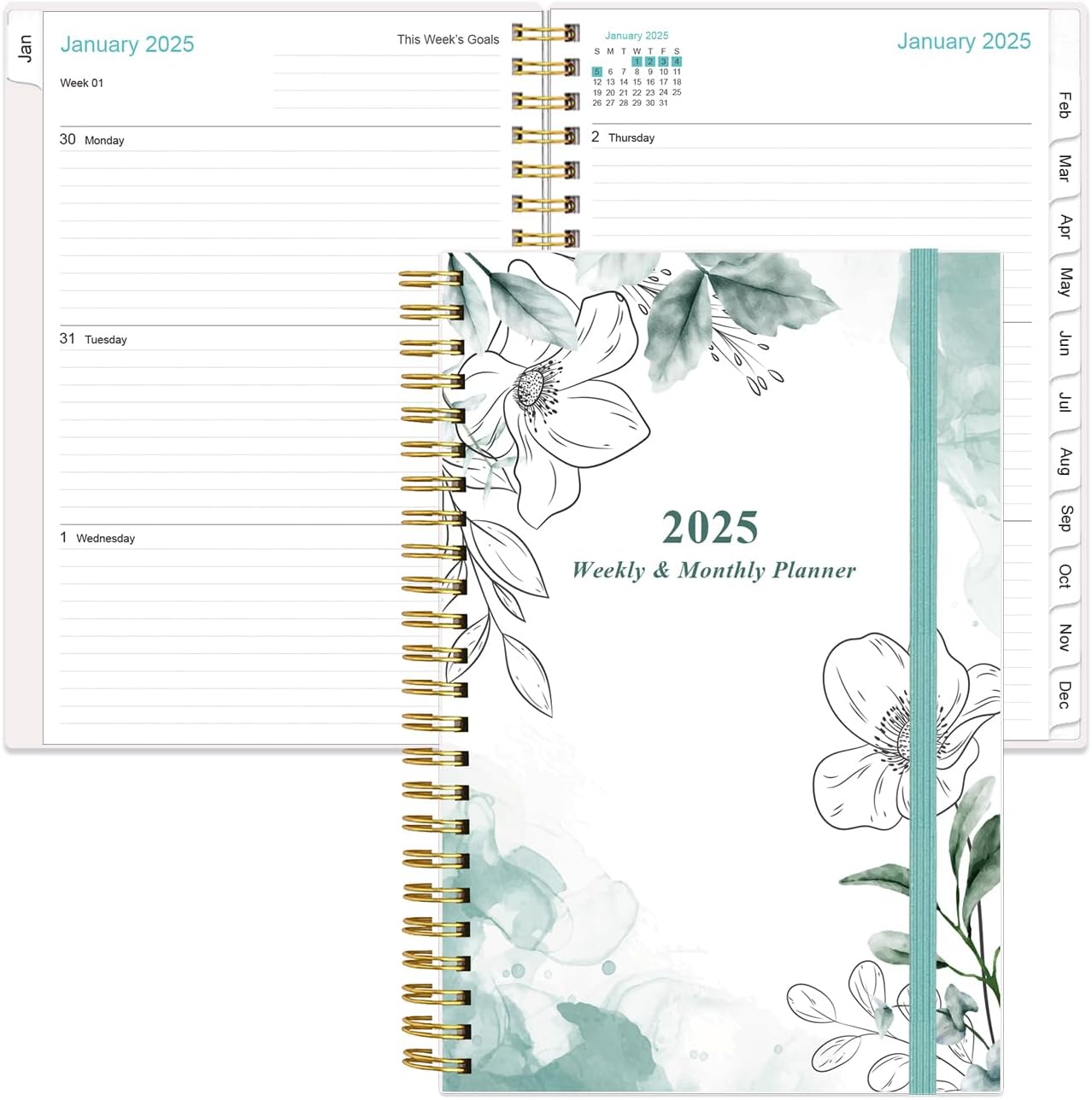 Amazon.com : 2025 Planner, Weekly and Monthly Planner, Jan.2025 to Dec ...