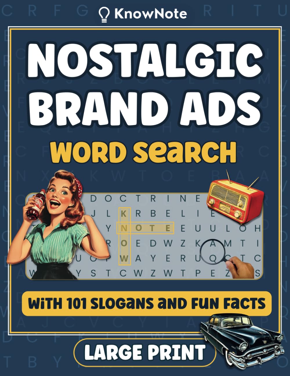 Amazon.com: Nostalgic Brand Ads Large Print Word Search: 101 Iconic ...