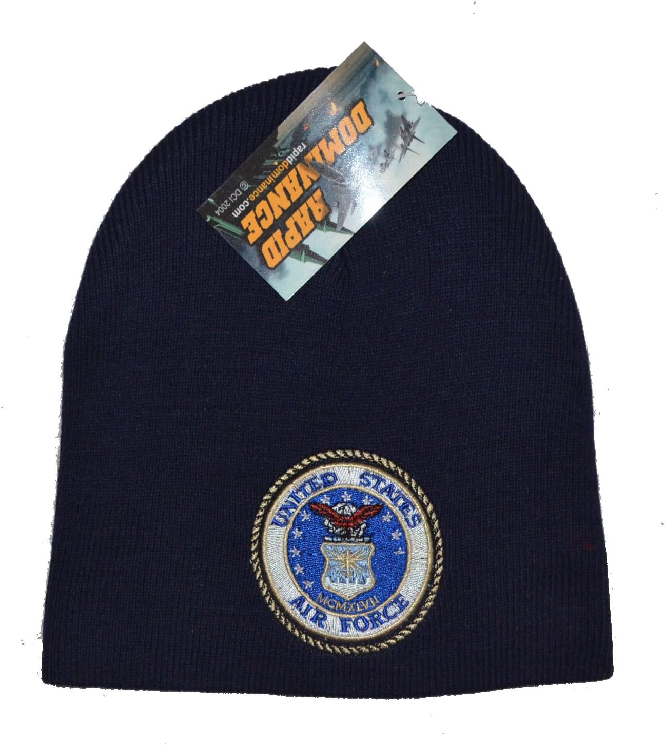 Amazon.com : WaveCaps Air Force Logo Military Skull Cap - Law Cuffless ...