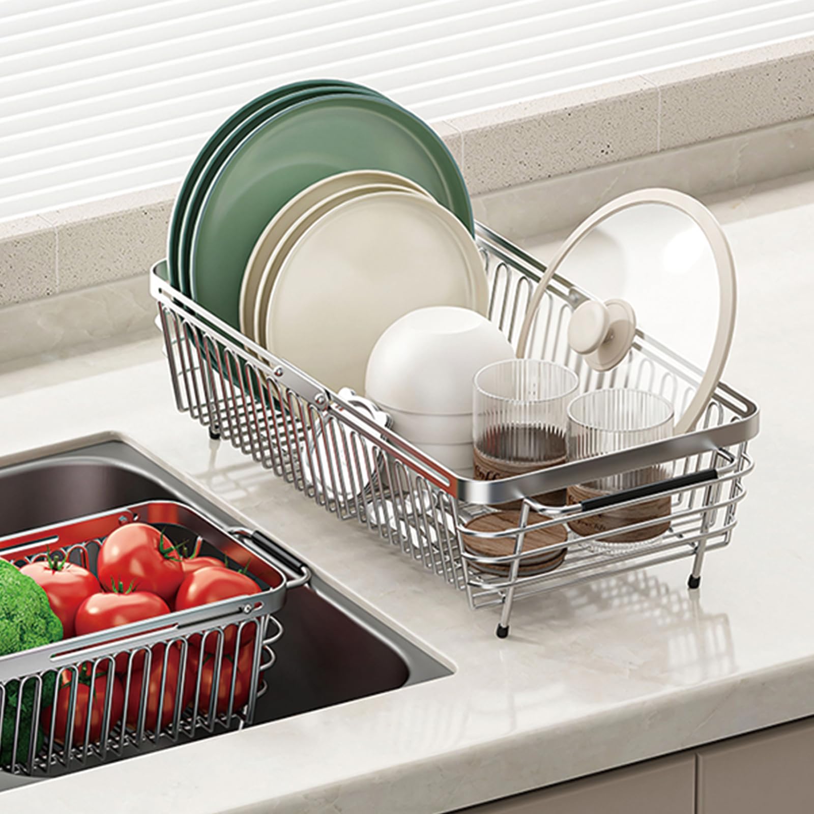 Amazon.com - FUCIHOMA Expandable Dish Drying Rack in Sink - 304 ...