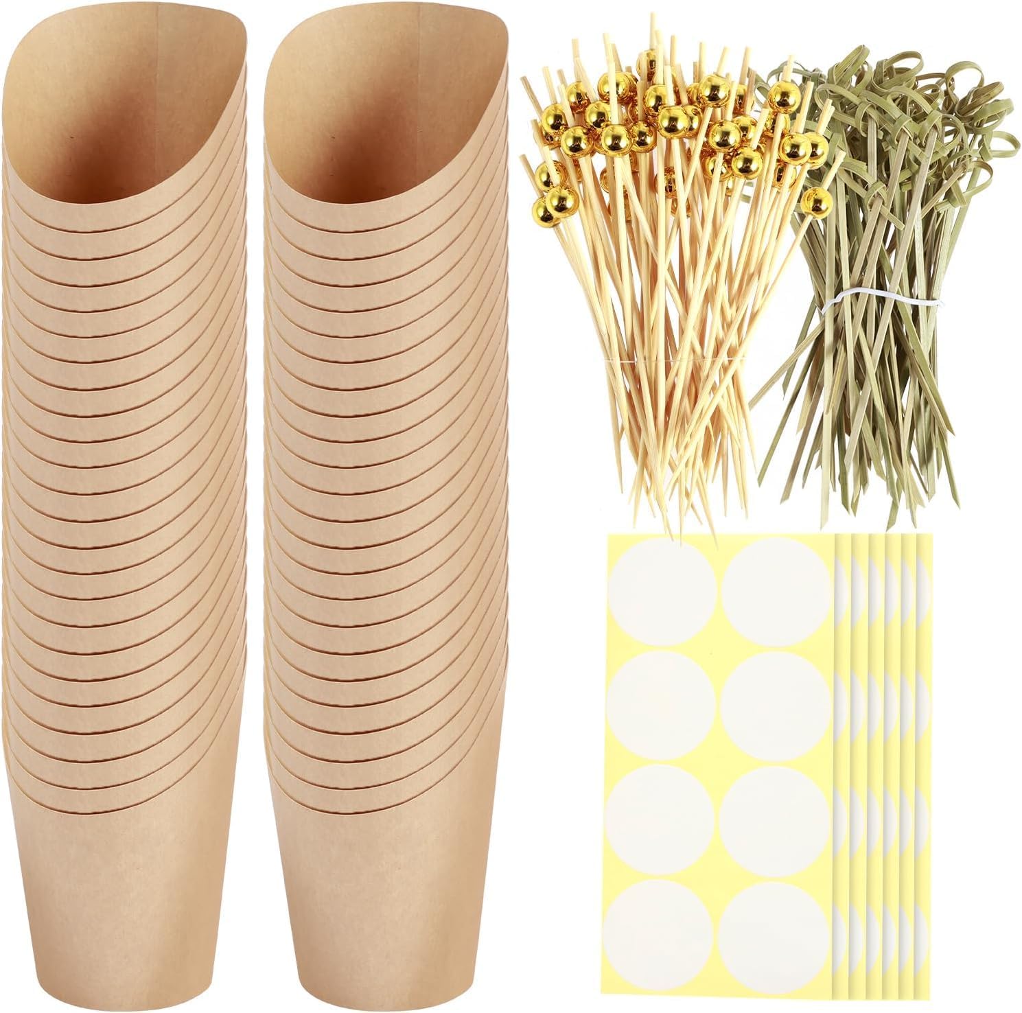 Amazon.com | 50 Disposable Labels + 50 Cocktail Picks + 50 Charcuterie ...