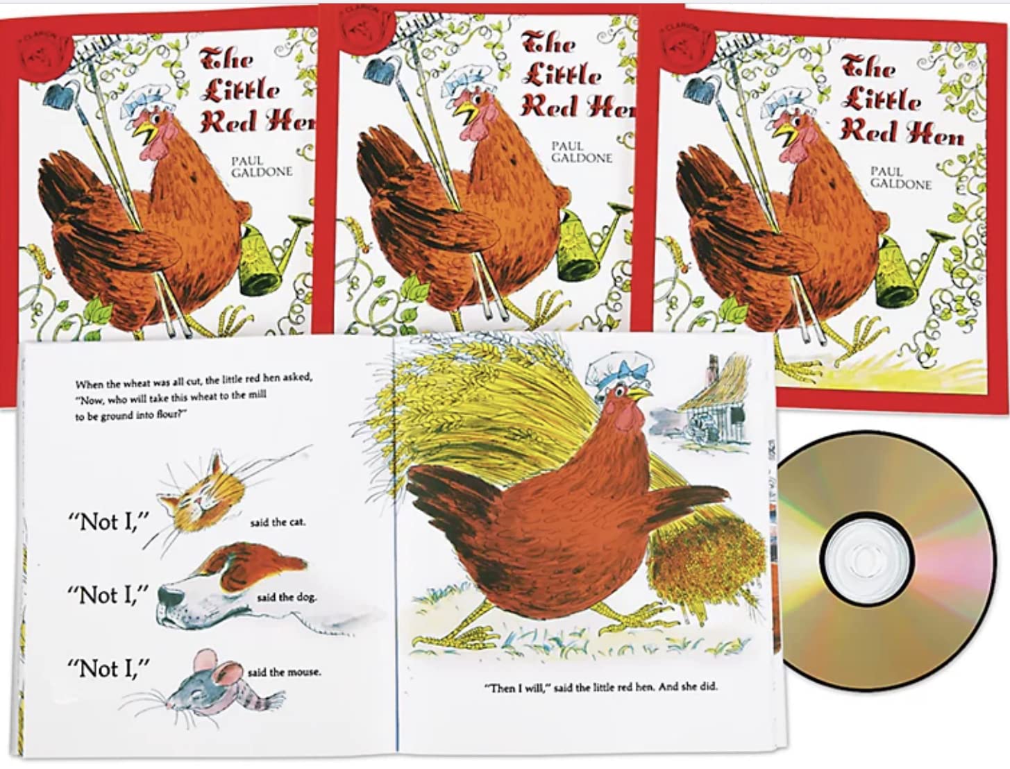 The Little Red Hen Read-Along Set Re252 (Paul Galdone Classics ...