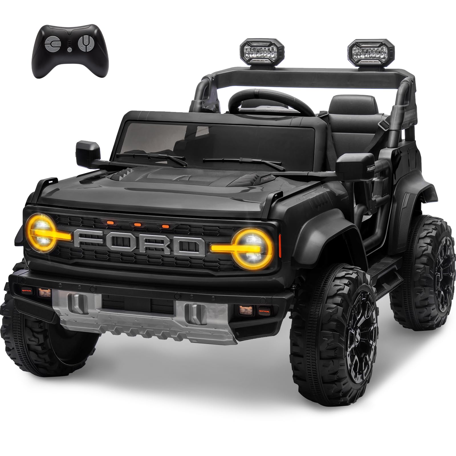 Amazon.com: ENYOPRO 24V Licensed Ford Bronco Raptor Electric Car for ...