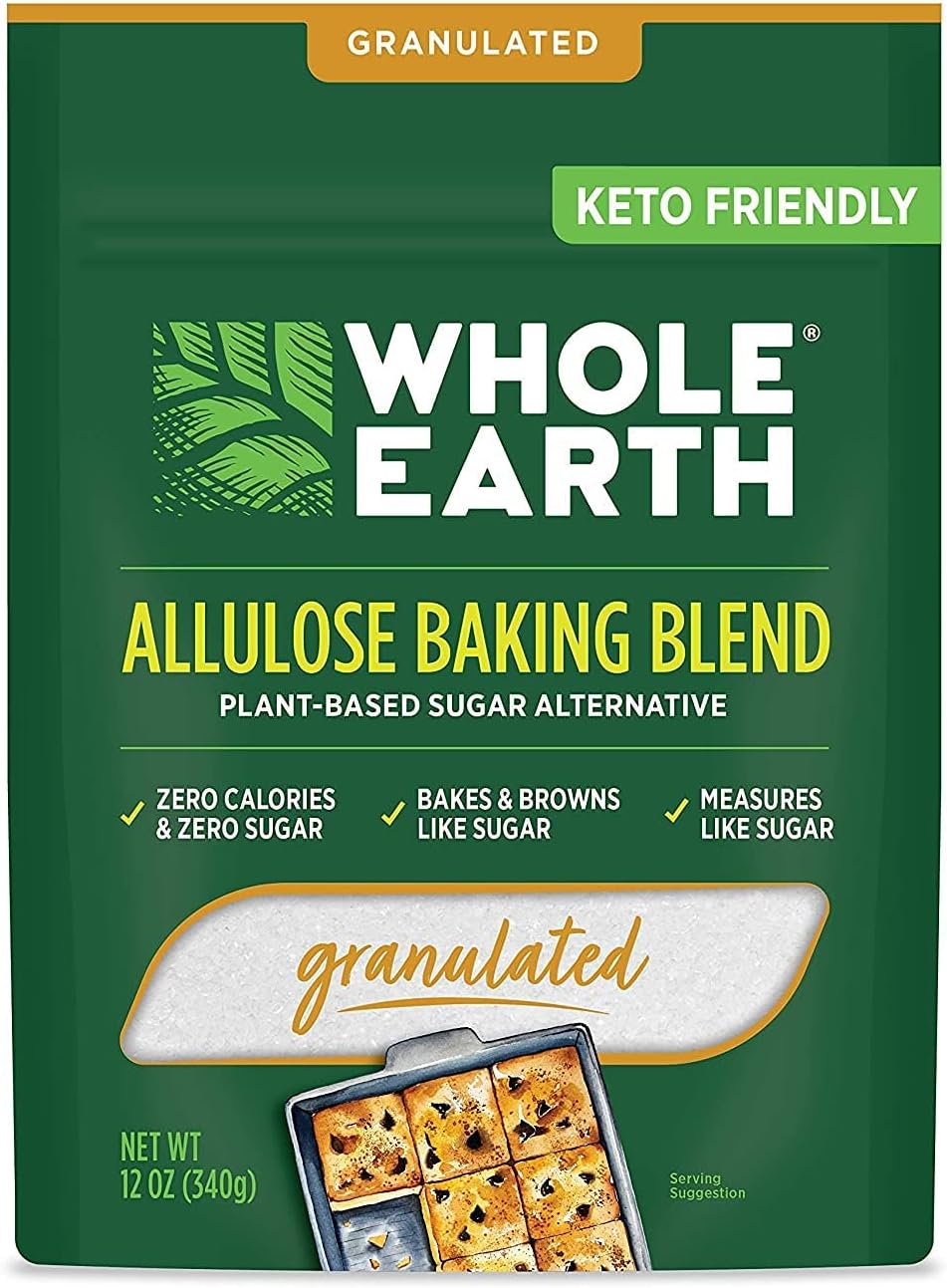 Amazon.com: Whole Earth Sweetener Co. Allulose Baking Blend, Granulated ...