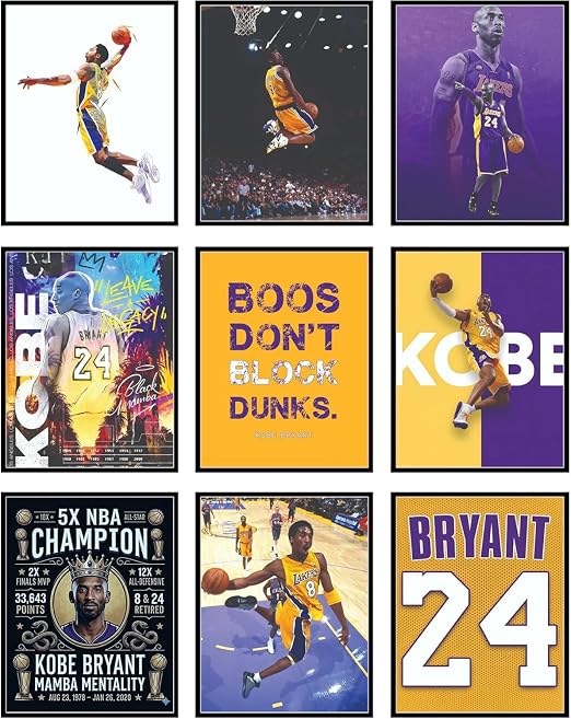 Amazon.com: BigWig Prints Kobe Bryant Poster - Kobe Poster, Bryant Wall ...