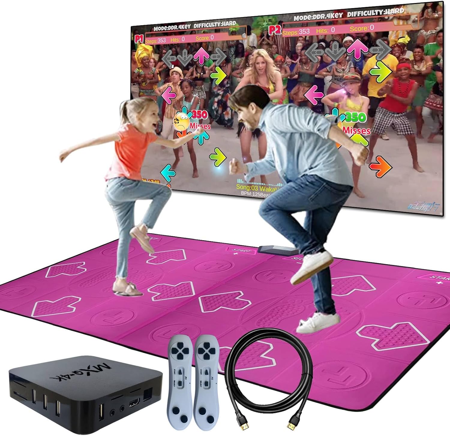 Amazon.com: YRPRSODF Dance Mat for Kids and Adults, Double User ...