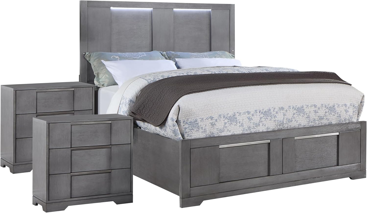 Amazon.com: Furniture of America Del Rio Wood Frame 3-Piece Bedroom Set ...