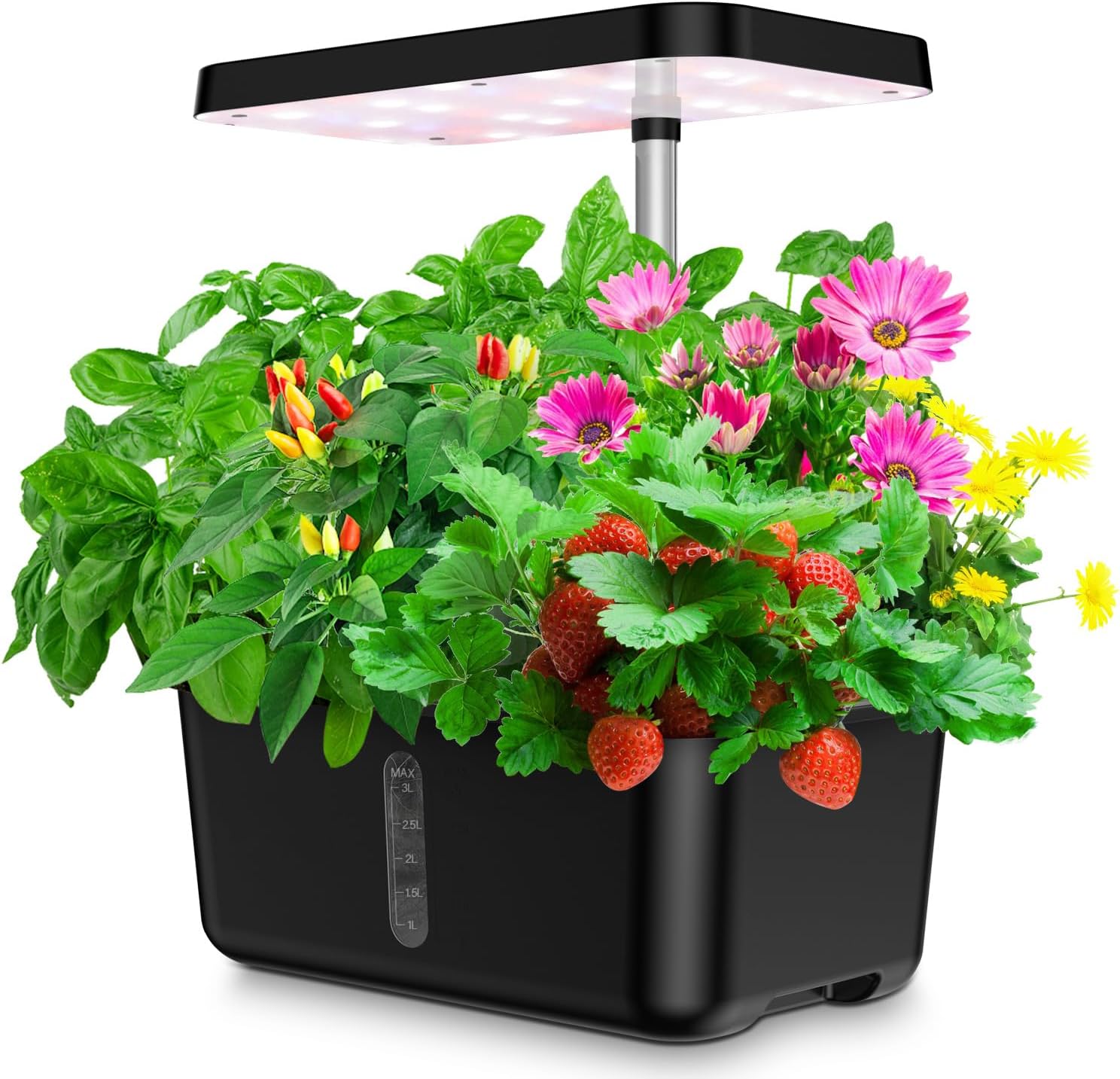Amazon.com : Hydroponics Growing System 8 Pods Indoor Herb Garden with ...