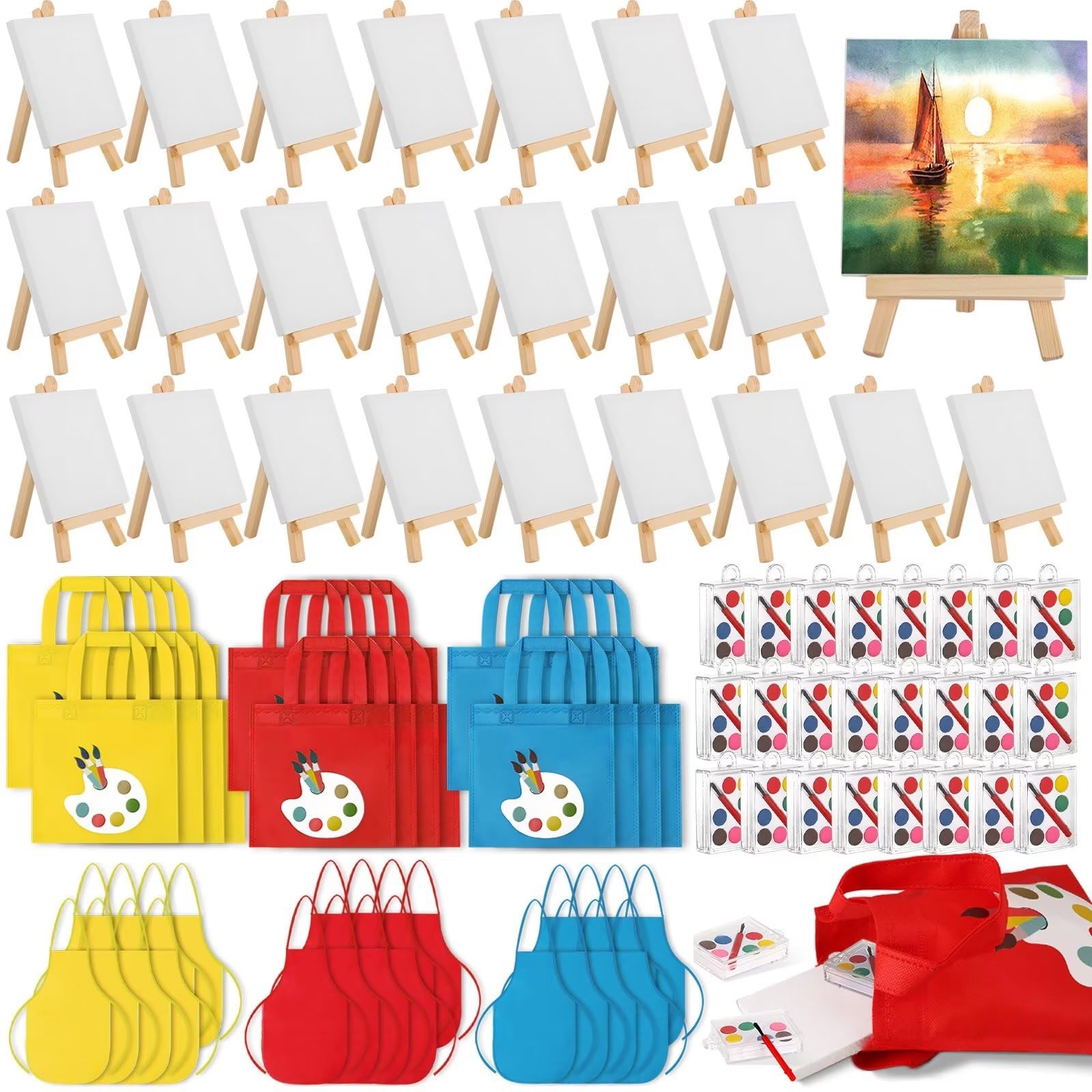 Watercolor Party Favors Mini Paint Set of 24 - Watercolor Painting ...
