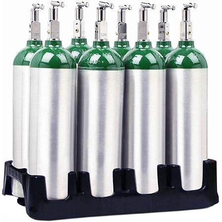 Amazon.com: 8 Cylinder Composite Plastic Rack for D / E /M9 /M7 Oxygen ...