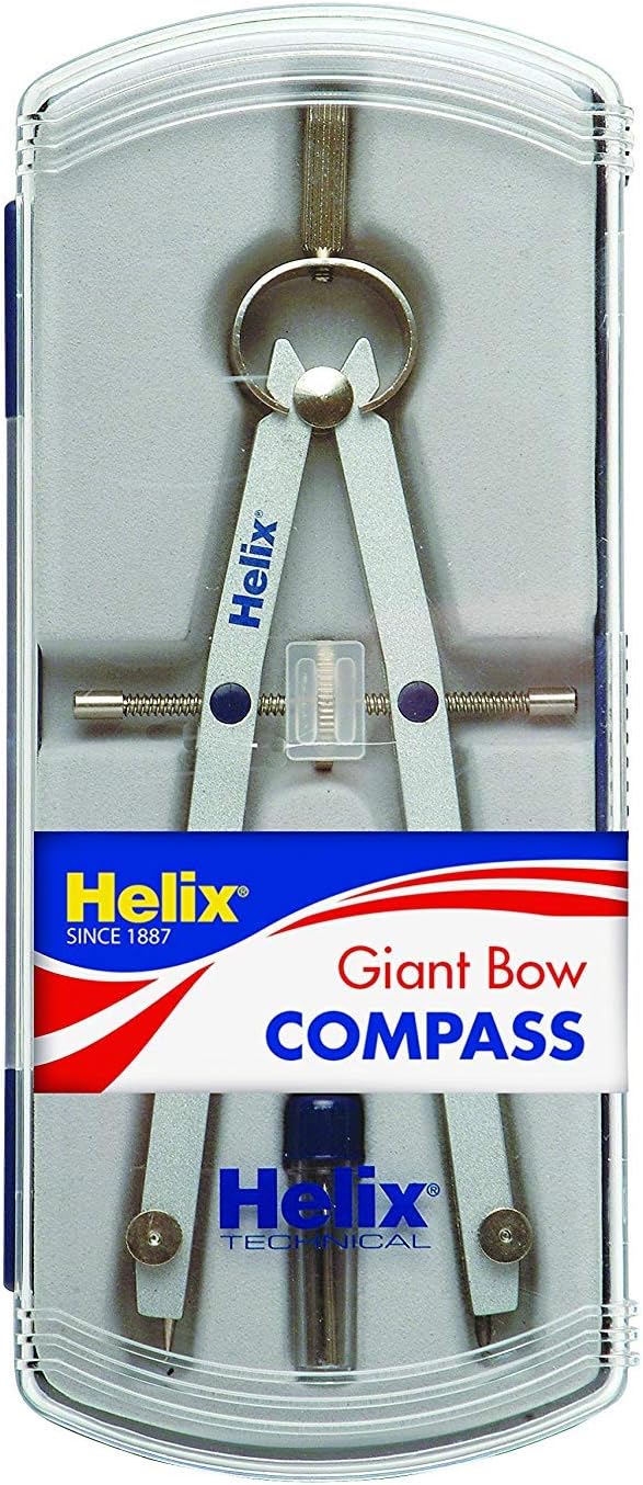 Helix Giant Bow Precision Compass Set 160mm : Amazon.co.uk: Stationery ...
