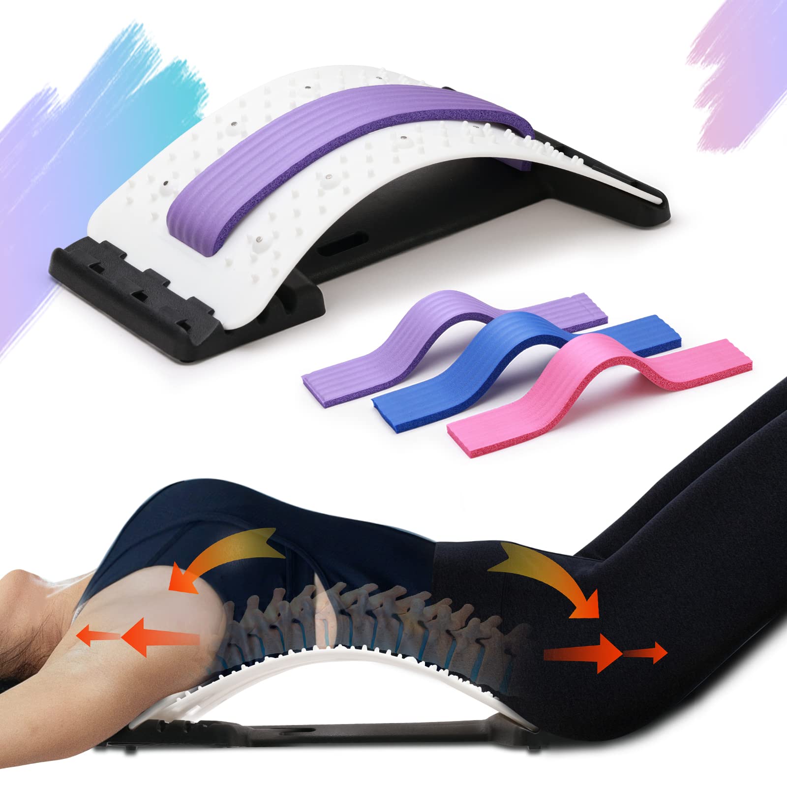 New Back Stretcher Daboqed Back Cracker Pain Relief Device Magnet ...