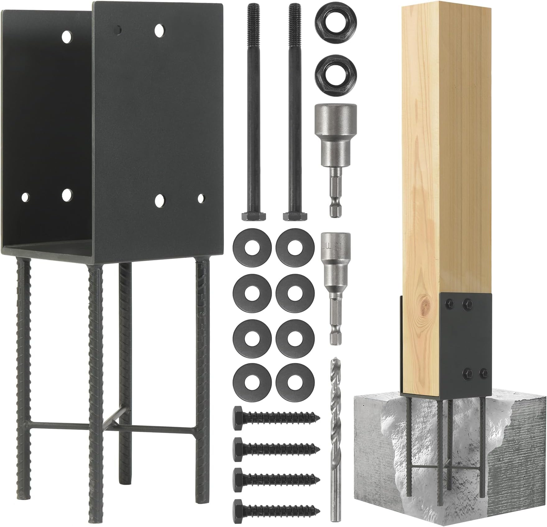 Amazon.com: SWP66 | Sturdi-Wall Plus Wet Set Bracket 6x6 | Heavy Duty ...