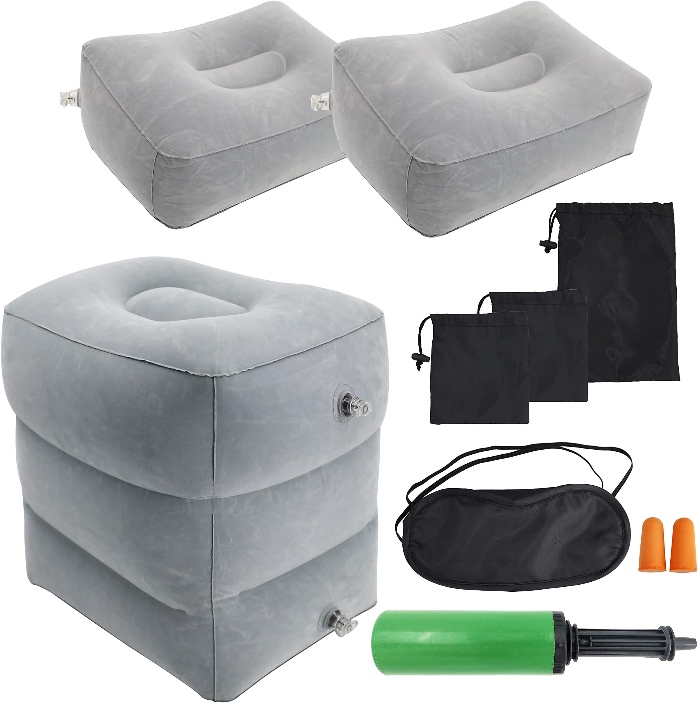 Amazon.com : OShuKang Inflatable Travel Foot Rest Pillow, Easy Inflat ...