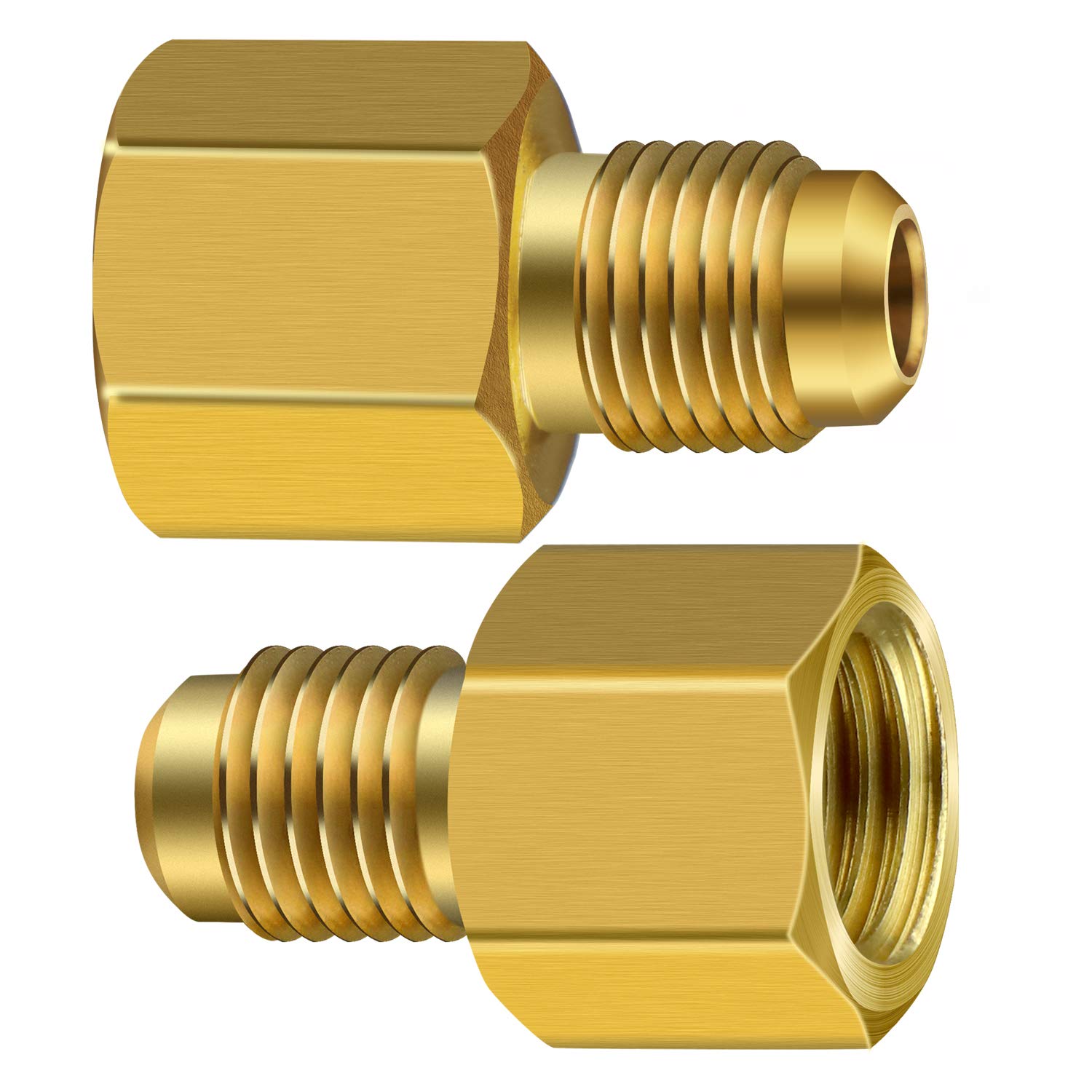 Snapklik.com : 6 Pieces 6015 R134A Brass Refrigerant Tank Adapter To ...