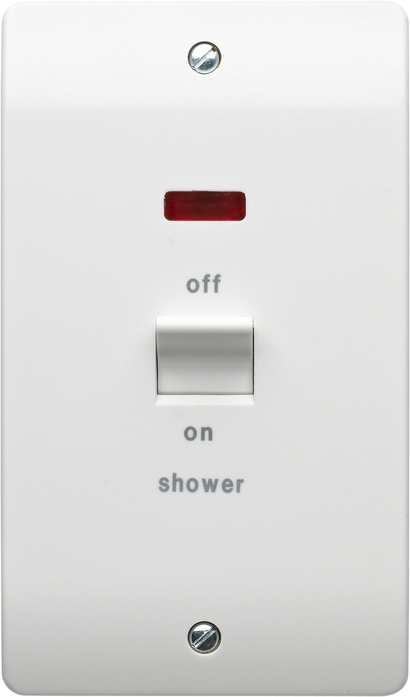 MK K5215SHWHI 50 amp 2-Gang Double-Pole Shower Switch : Amazon.co.uk ...
